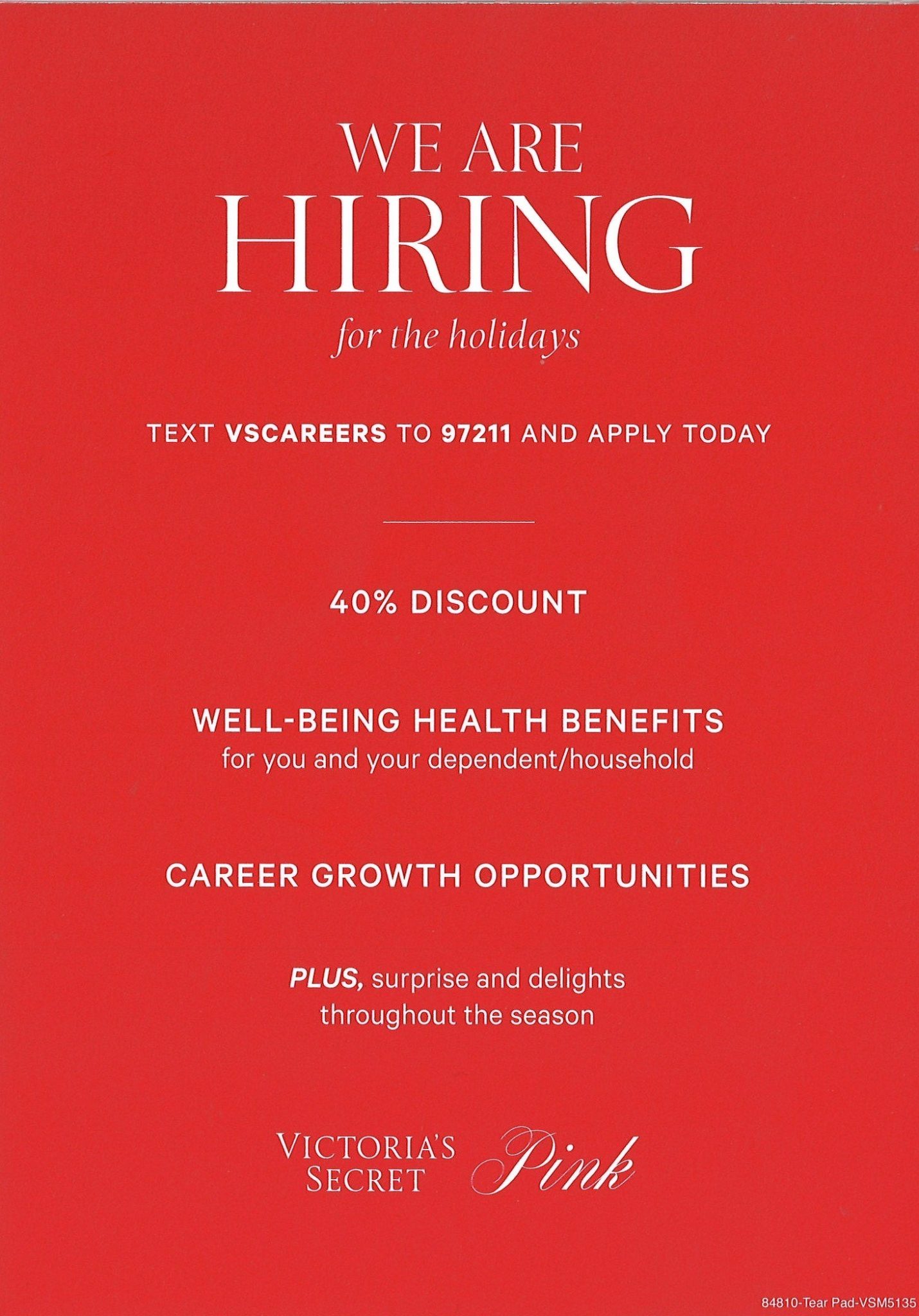 Victoria's Secret is Hiring - Sangertown Square